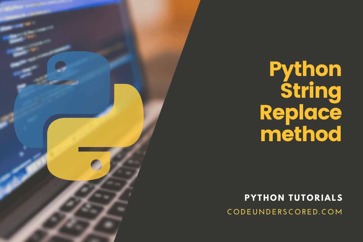 Python String Replace Function Examples Code Eyehunts - Creative Mountain Illustration - Desktop