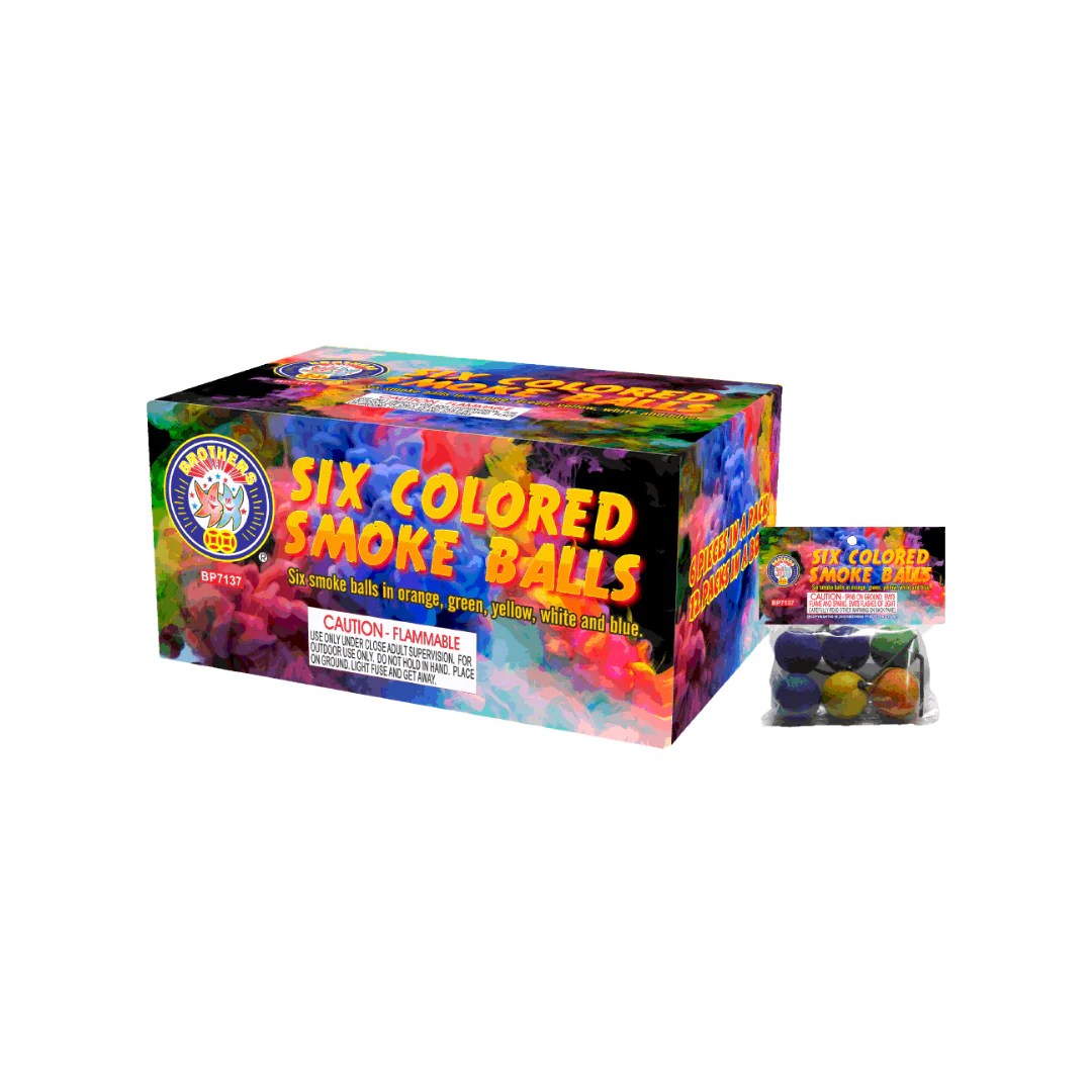 6 Color Smoke Balls Backyard Heroes Fireworks