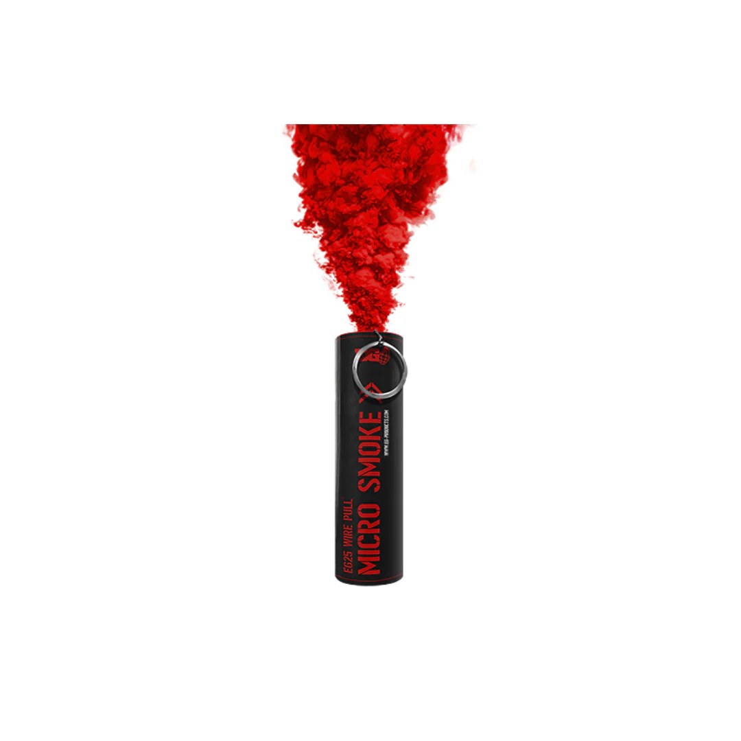 Eg25 Wire Pull Micro Smoke Grenade Red Backyard Heroes Fireworks