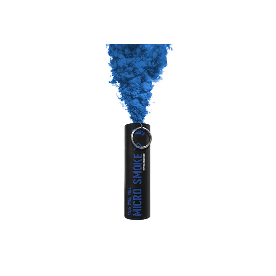 Eg25 Wire Pull Micro Smoke Grenade Blue Backyard Heroes Fireworks