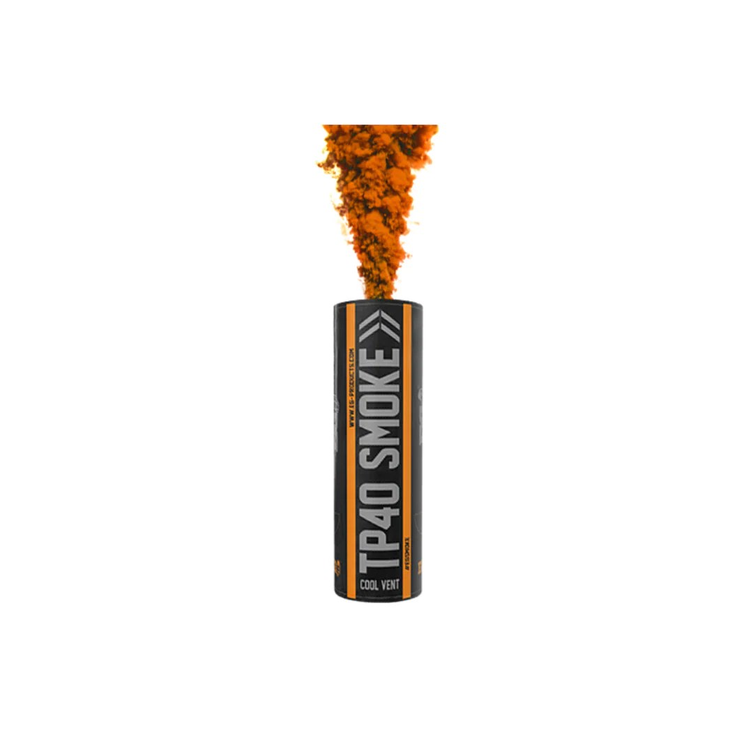 Tp40 Top Pull Smoke Grenade Orange Backyard Heroes Fireworks