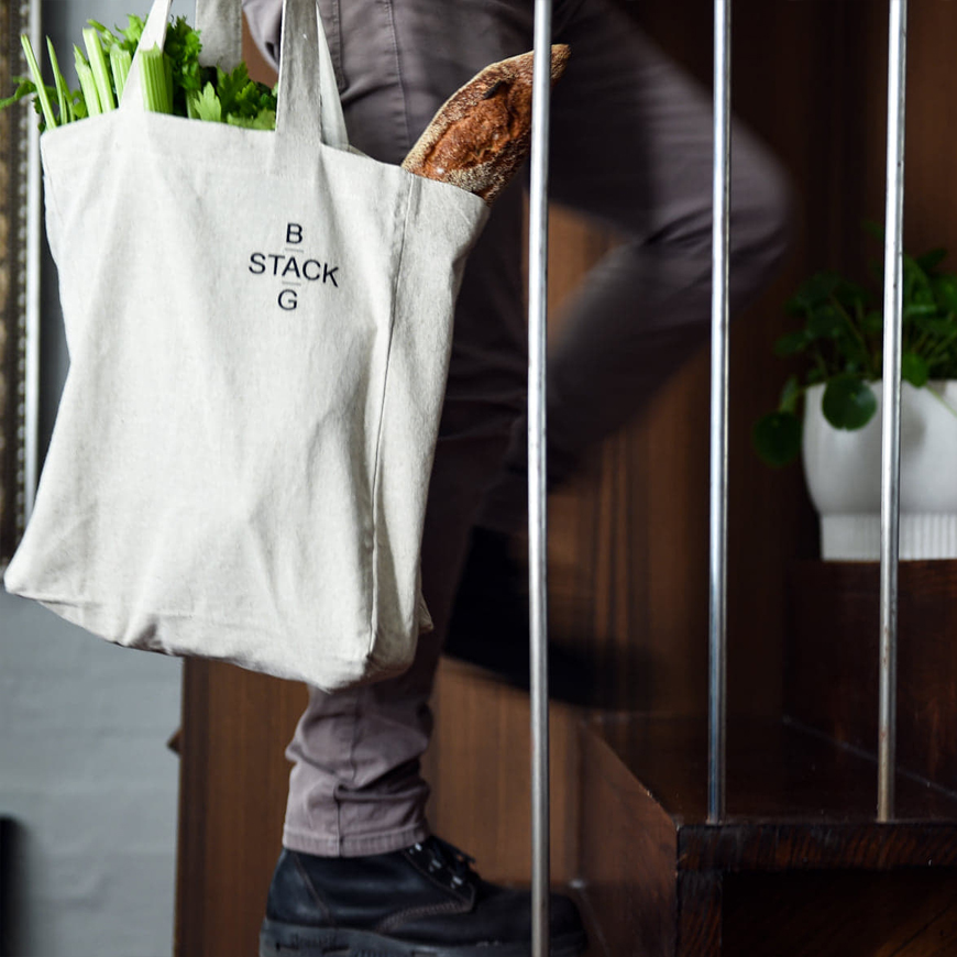 Bag Stack - hemp reusable goods