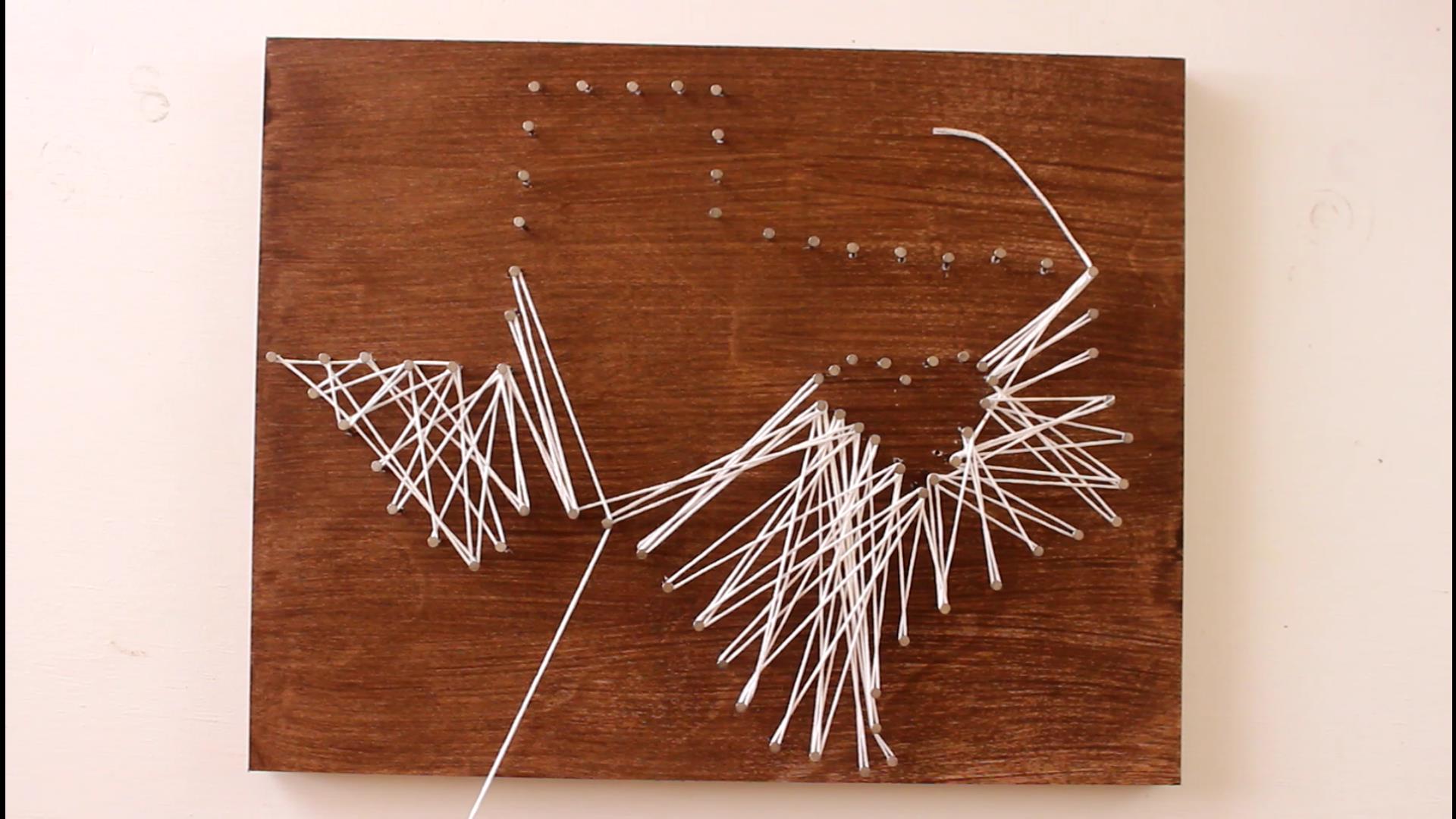 DIY State String Art – The Bajan Texan