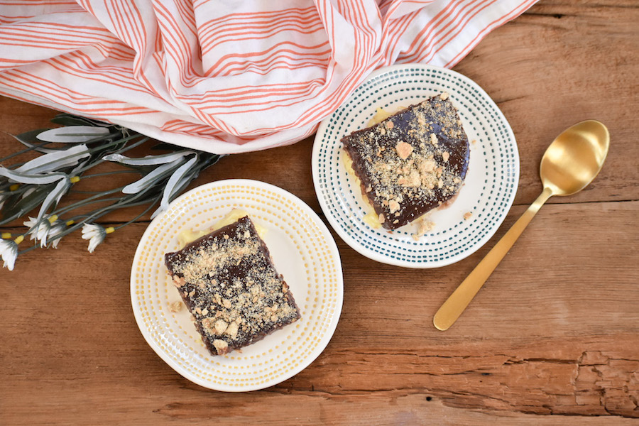 pudding cake – slices from above | Baking Off Script