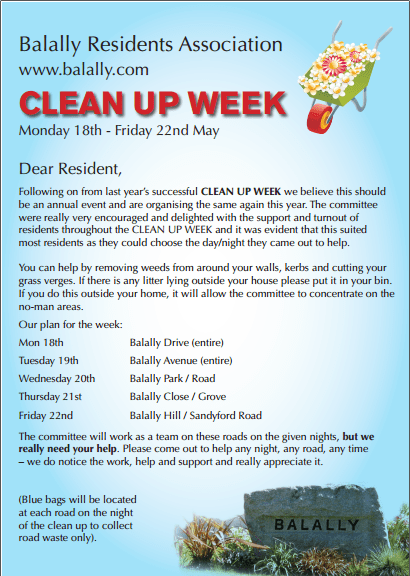 Clean-up Week – Balally Residents Association