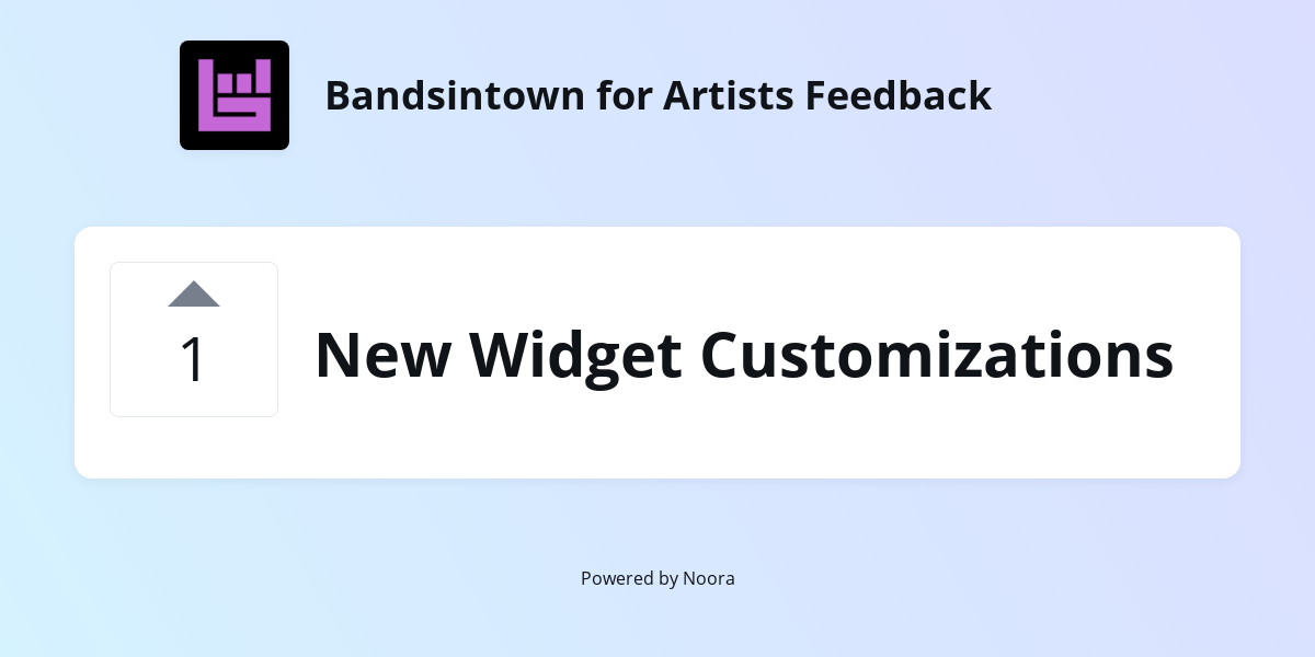 New Widget Customizations Feedback Bandsintown For Artists