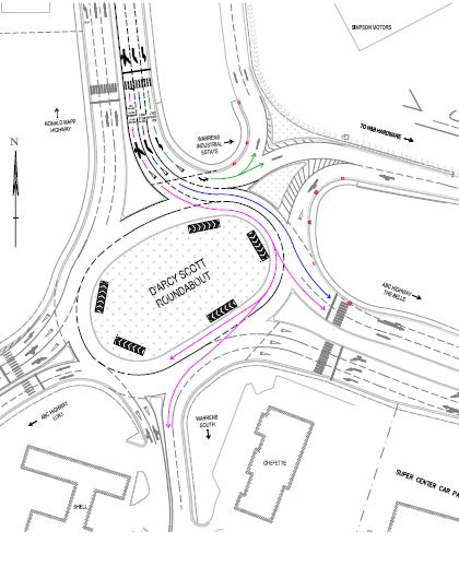 Drivers Beware At Darcy Scott Roundabout!Drivers Beware At Darcy Scott ...