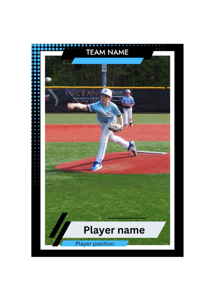 Custom Baseball Card Template 34 Perfect For Fans Baseball Mode