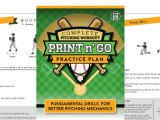 Old Print N Go Practice Plans Complete Pitching Workout Baseball