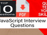 Javascript Interview Questions With Responses And Code Explanations