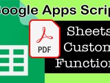 Google Apps Script Custom Sheet Formulas Learn To Code Tutorials