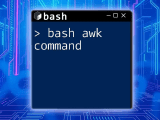 Mastering Bash Awk Command A Quick Guide