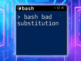 Understanding Bash Bad Substitution A Quick Guide