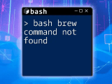 Bash Docker Command Not Found Quick Fixes Explained