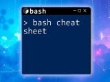Unix Bash Commands Cheat Sheet Your Quick Reference Guide