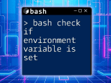 Bash Set Environment Variable A Quick Guide