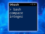 Bash Compare Numbers A Quick Guide To Numeric Comparisons