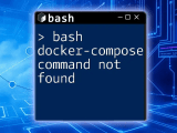 Mastering Docker Compose Exec Bash In Minutes