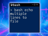 Mastering Bash Echo A Quick Guide To Outputting Text