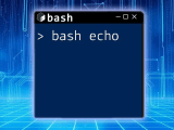Mastering Bash Exec A Quick Guide To Command Execution