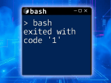 Understanding Bash Exit 1 A Quick Guide