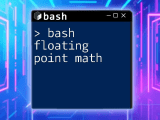 Bash Formatting Essentials A Quick Guide