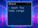 Mastering The Bash While Loop A Quick Guide