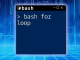 Bash For Loop Range A Quick Guide To Iteration