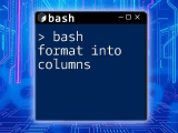 Bash Formatting Essentials A Quick Guide