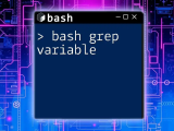 Mastering Bash Global Variable A Quick Guide