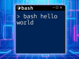 Bash Hello World Your Quick Start Guide