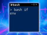 Mastering Bash If Else A Quick Guide To Conditional Logic