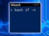 Mastering Bash If Else A Quick Guide To Conditional Logic