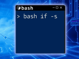 Mastering Bash If Else A Quick Guide To Conditional Logic