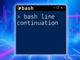 Bash Line Continuation Mastering Multi Line Commands