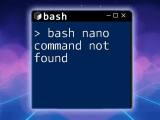 Bash Node Command Not Found Quick Fixes And Tips