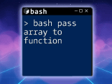 Bash Pass Array To Function A Quick Guide