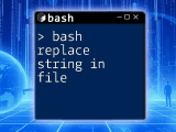 Mastering Bash Grep Your Quick Guide To Finding Text