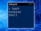 Understanding Bash Returns A Quick Guide