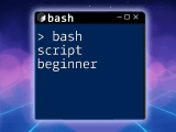 Bash Script Beginning Your Quick Start Guide To Scripting