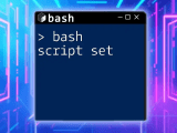 Mastering Bash Script Input A Quick Guide