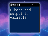 Mastering Bash Sed E Quick Command Transformations