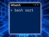 Mastering Bash Sort Quick Guide To Organizing Data