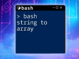 Bash String To Array A Quick Guide To Splitting Strings