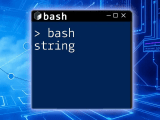 Bash Formatting Essentials A Quick Guide