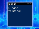 Bash Formatting Essentials A Quick Guide