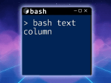 Bash Get First Column Simple Command Guide