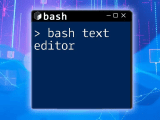 Bash Built In Text Editor Your Quick Start Guide
