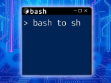 Bash To Sh Mastering The Transition Smoothly