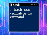 Bash Use Variable In Command A Quick Guide